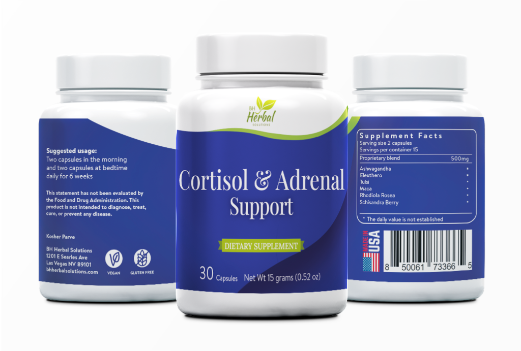 Cortisol & Adrenal Support – BH Herbal Solutions